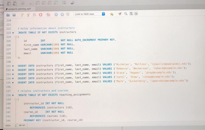 Solved Task Become comfortable with SQL. Must write SQL to | Chegg.com