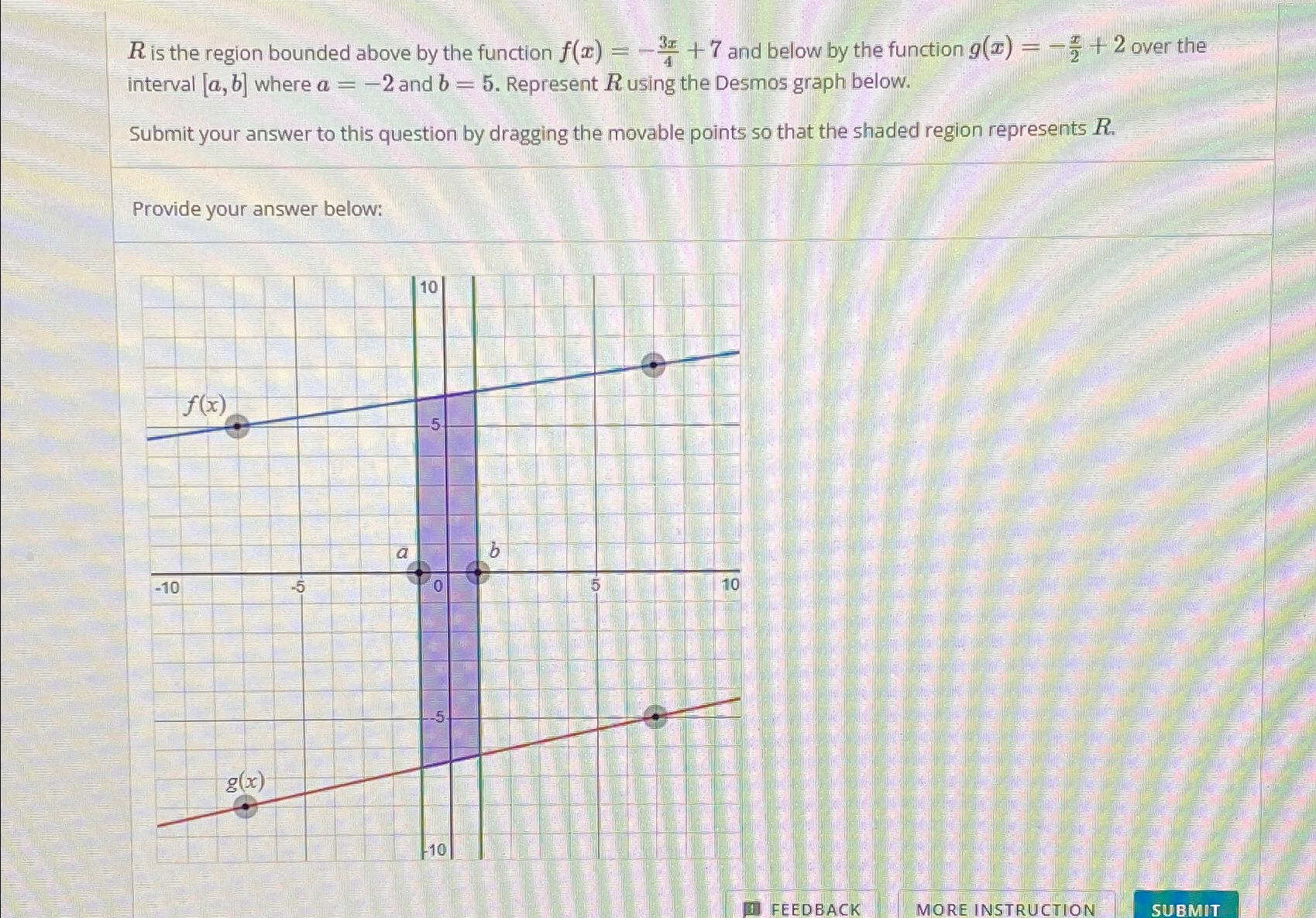 Solved R ﻿is the region bounded above by the function | Chegg.com