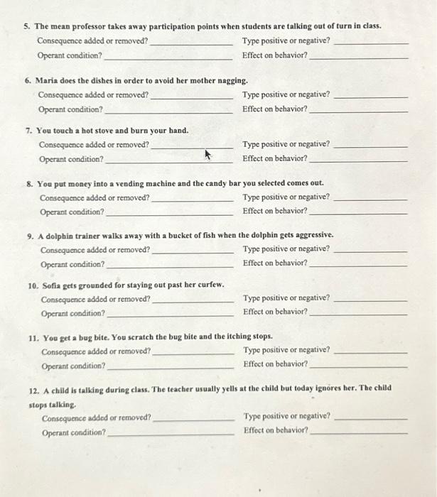 Solved Indicate whether the examples below involve positive | Chegg.com