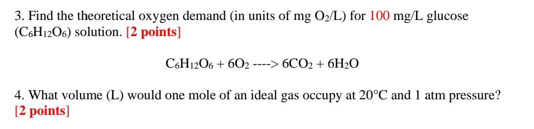 Solved (C6H12O6) solution. [2 points] C6H12O6+6O2⋯6CO2+6H2O | Chegg.com