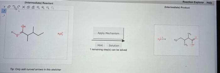 Solved (Intermediate) Reactant CXOS Reaction Explorer Help | Chegg.com