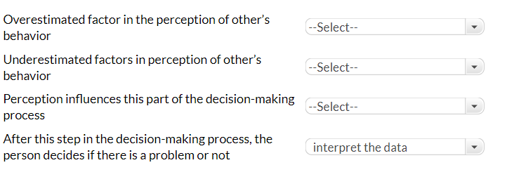 Solved Overestimated factor in the perception of | Chegg.com