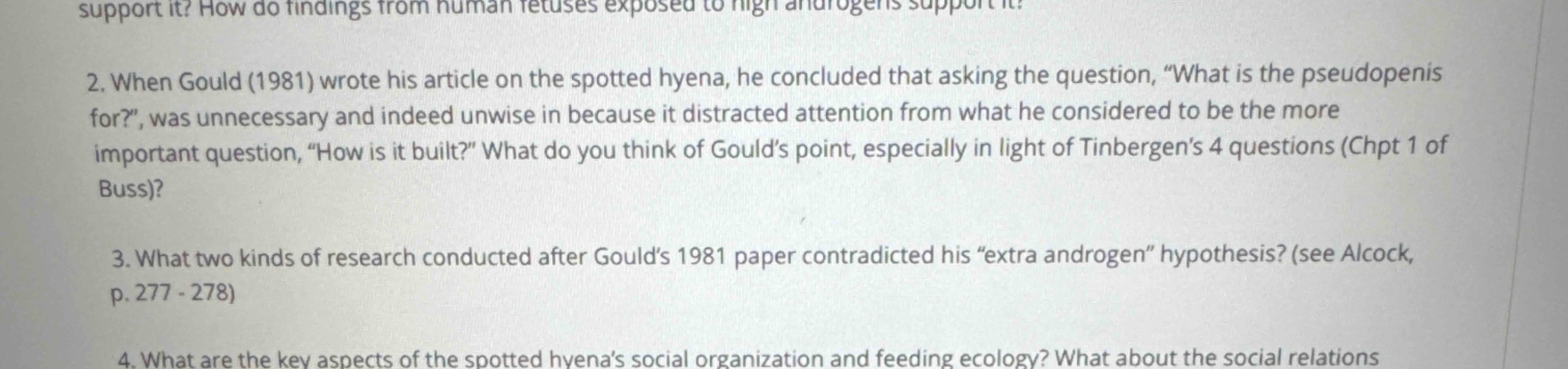 Solved When Gould (1981) ﻿wrote his article on the spotted | Chegg.com