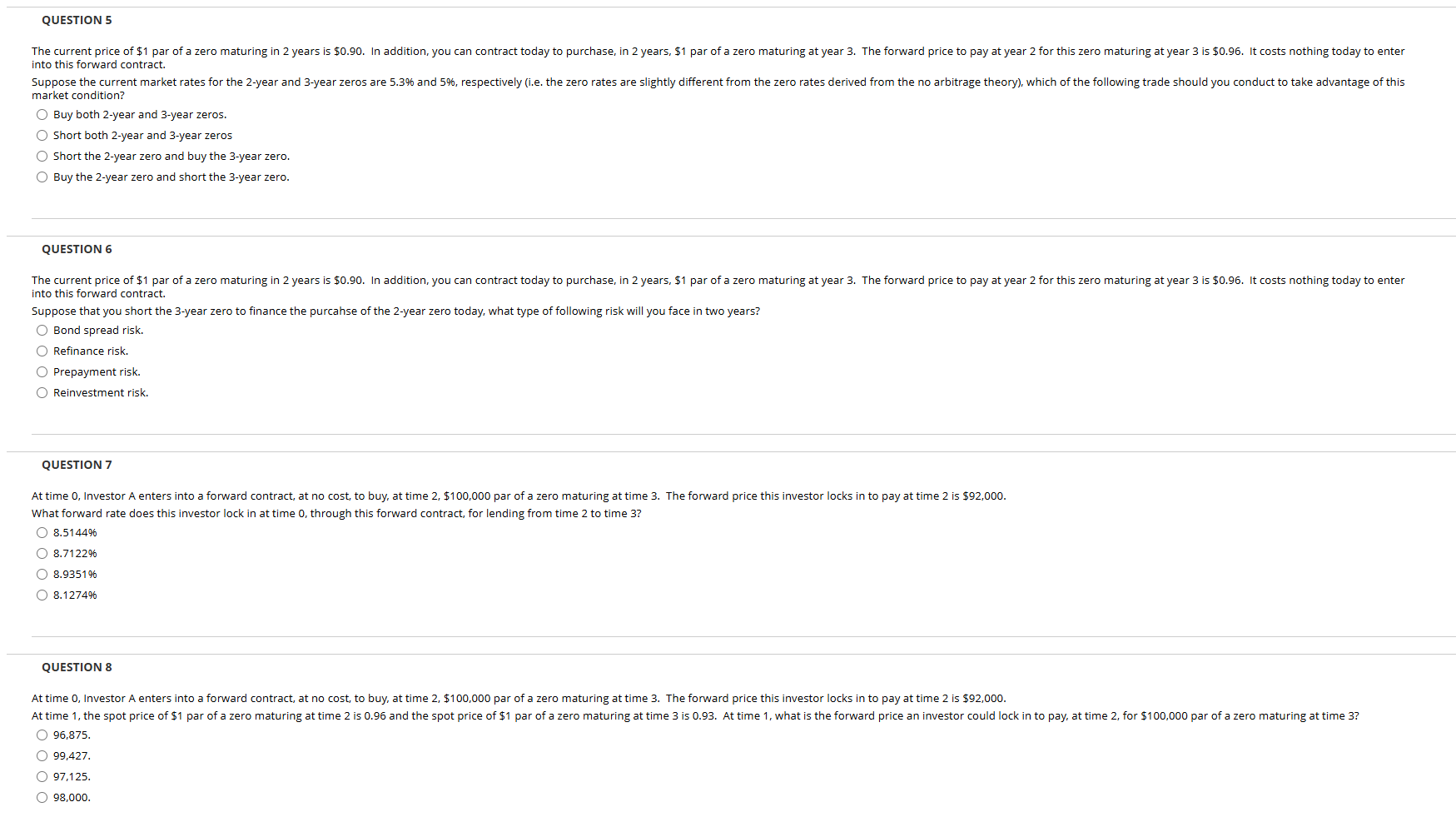 Solved QUESTION 5 ﻿into this forward contract. market | Chegg.com