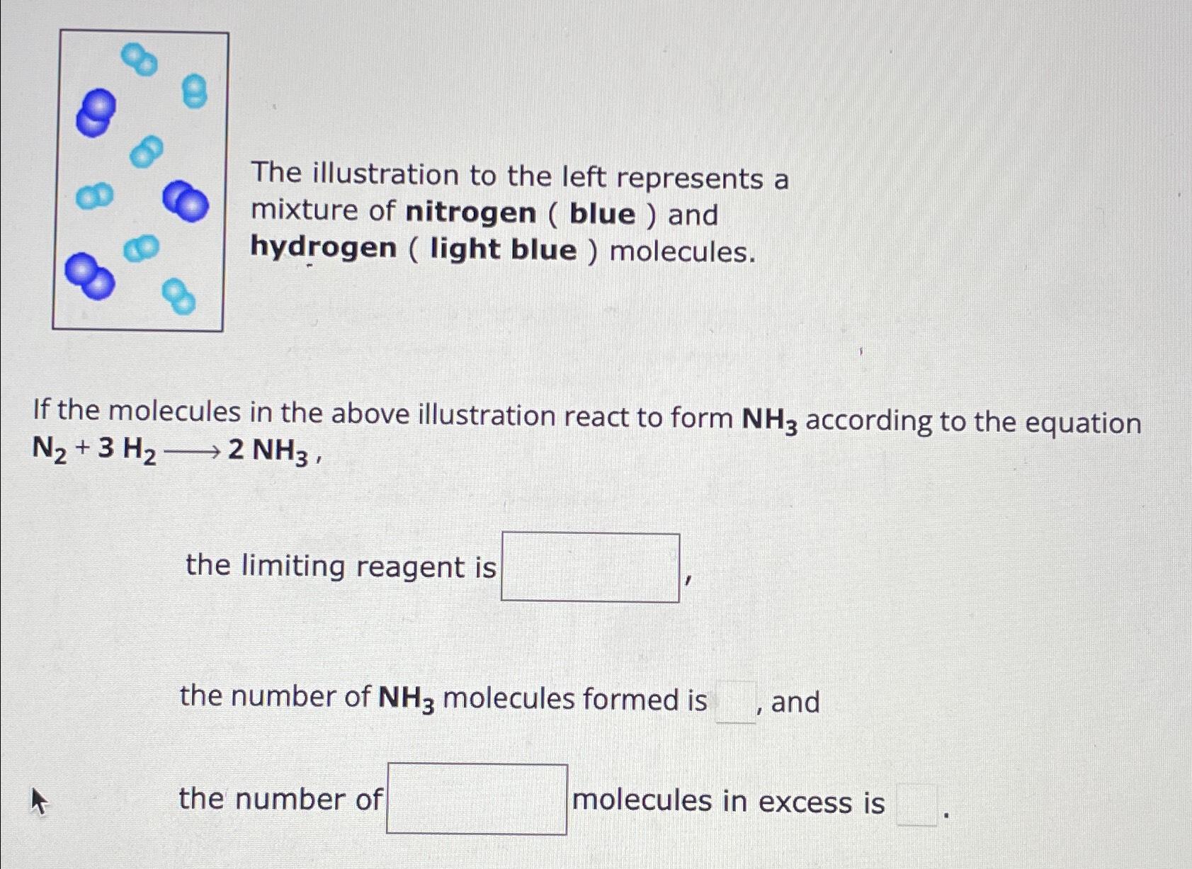 Solved The illustration to the left represents a mixture of | Chegg.com