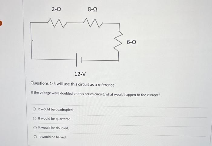 Solved Questions 1-5 will use this circuit as a reference. | Chegg.com