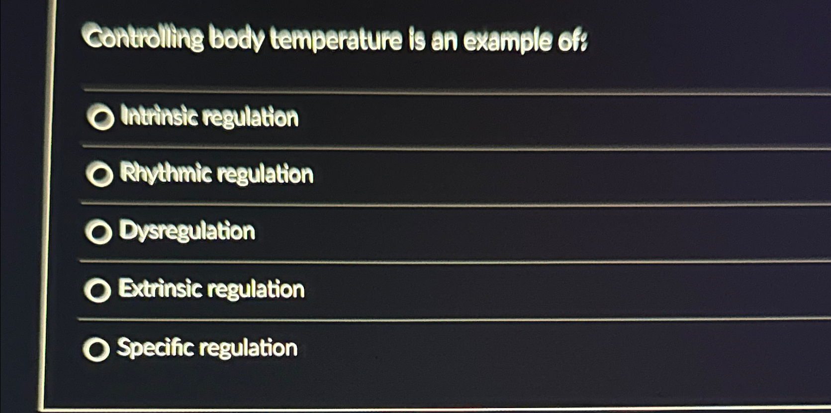 Solved Controlling body temperature is an example | Chegg.com