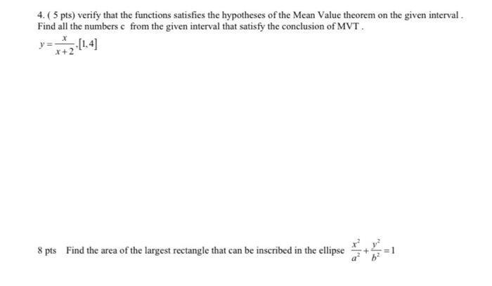 Solved 4. ( 5 pts) verify that the functions satisfies the | Chegg.com