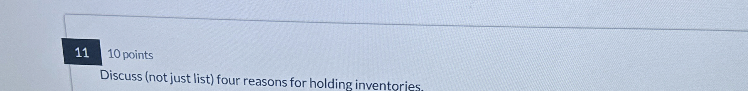 Solved 1110 ﻿pointsDiscuss (not just list) ﻿four reasons for | Chegg.com