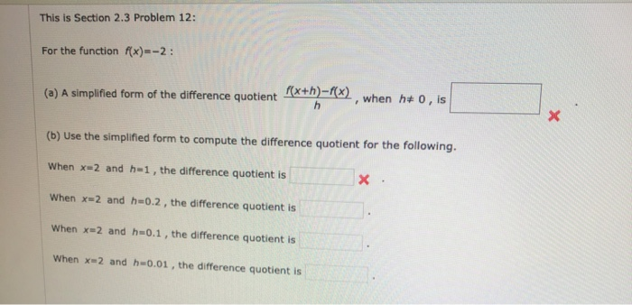 Solved For the function f(x)= (a) A simplified form of the | Chegg.com