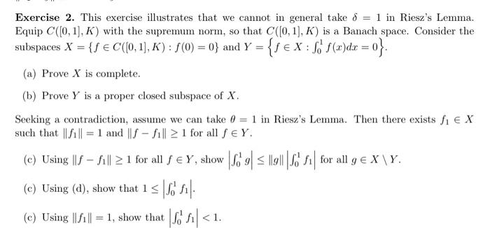 Solved Exercise 2. This exercise illustrates that we cannot | Chegg.com