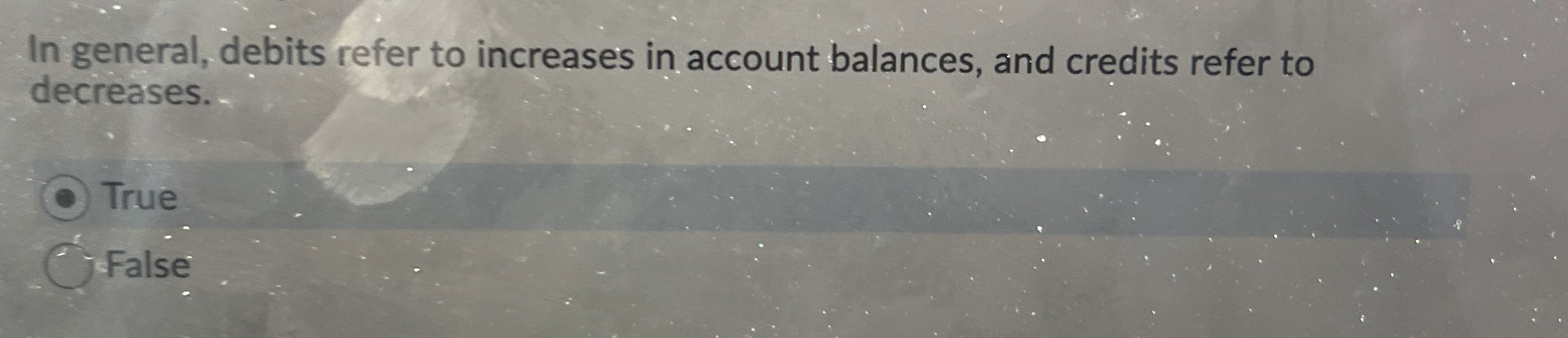 Solved In general, debits refer to increases in account | Chegg.com