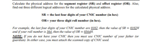 Solved Calculate the physical address for the segment | Chegg.com