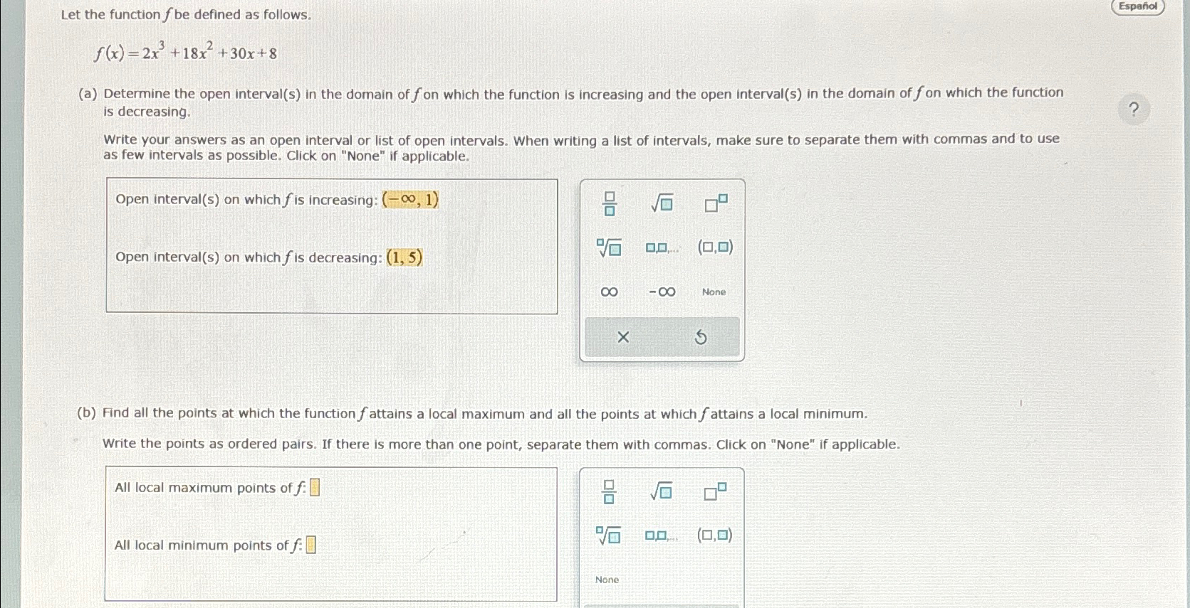Solved Let the function f ﻿be defined as | Chegg.com