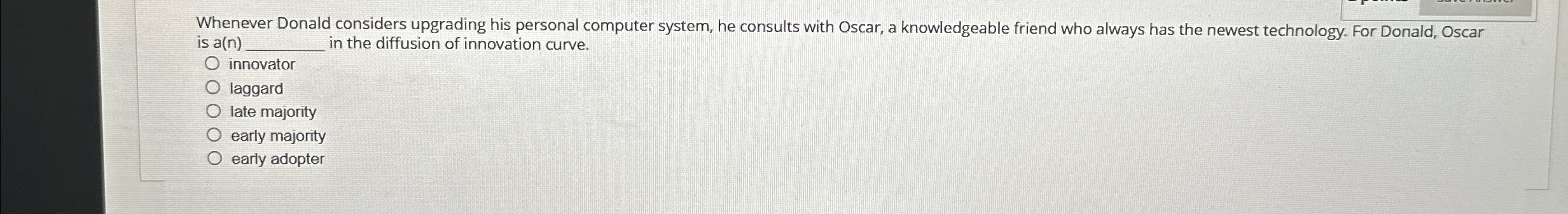 Solved Whenever Donald considers upgrading his personal | Chegg.com