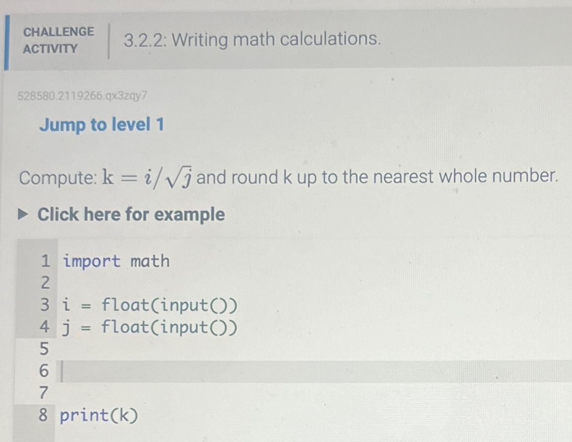 Solved CHALLENGEACTIVITY3.2.2: Writing math | Chegg.com Solved CHALLENGEACTIVITY3.2.2: Writing math | Chegg.com