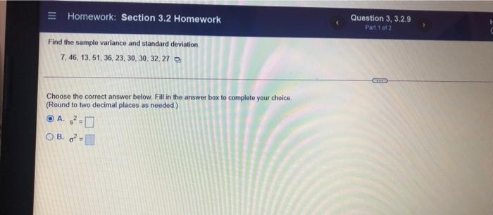 Solved Homework Section 3 2 Homework Question 3 3 2 9 Part