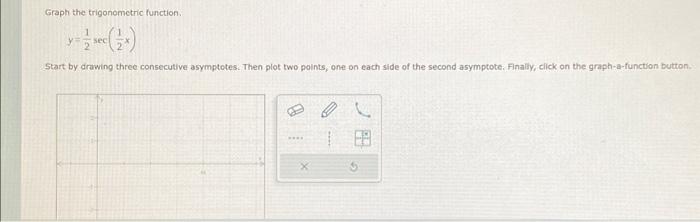 Solved Graph the trigonometric function. y=21sec(21x) | Chegg.com