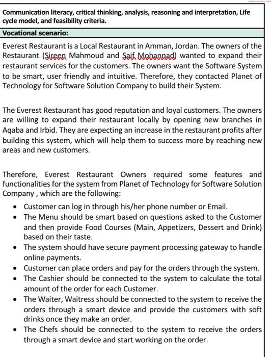 Solved Communication literacy, critical thinking, analysis, | Chegg.com