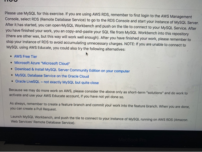 Solved Please use MySQL for this exercise. If you are using | Chegg.com