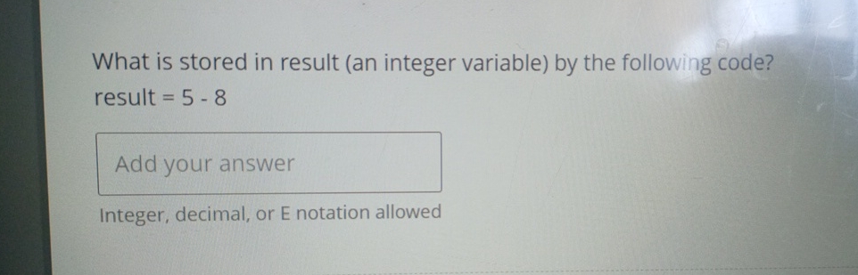 Solved What is stored in result (an integer variable) ﻿by | Chegg.com