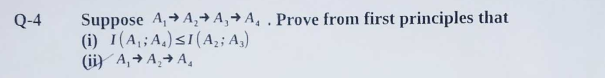 Solved Q-4 ﻿Suppose A1→A2→A3→A4. ﻿Prove from first | Chegg.com