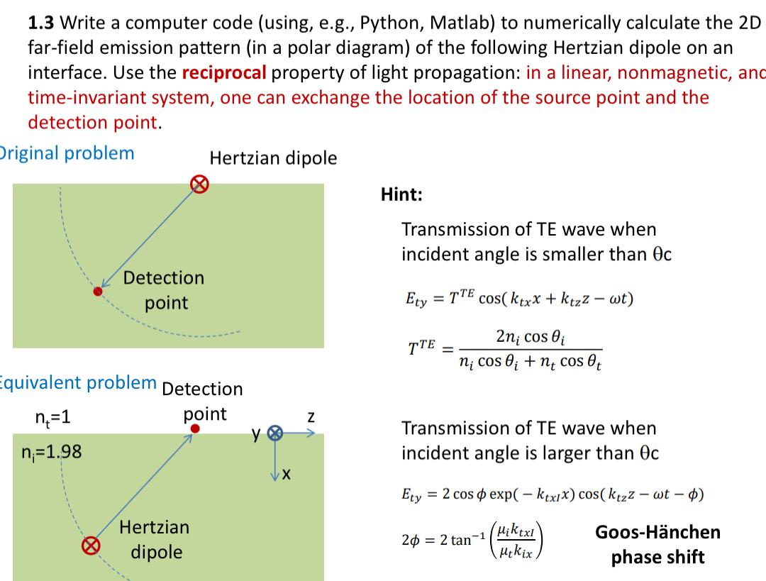 Solved Write a computer code (using, ﻿e.g., ﻿Python, Matlab) | Chegg.com