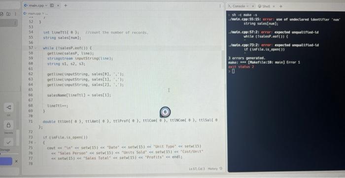 .f fetn. epp:55:15; errar: use of undeclared | Chegg.com
