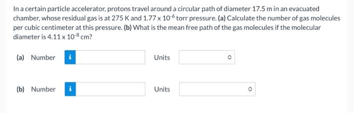 Solved In a certain particle accelerator, protons travel | Chegg.com