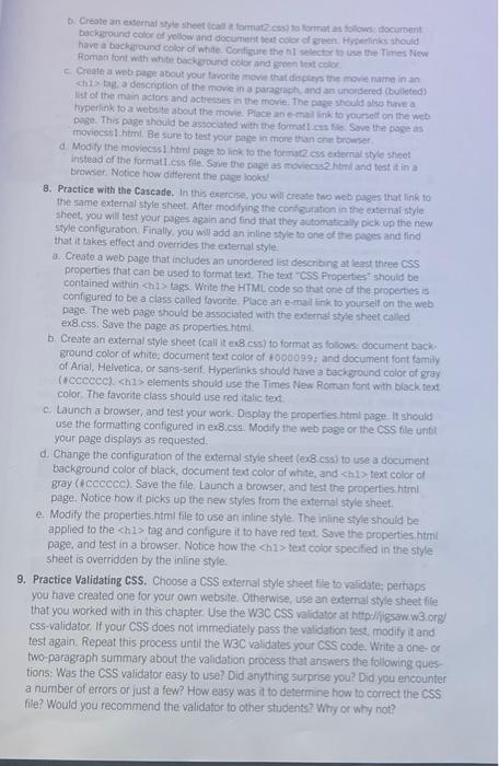 Solved Hands-On Exercises 1. Write the HTML for a paragraph | Chegg.com