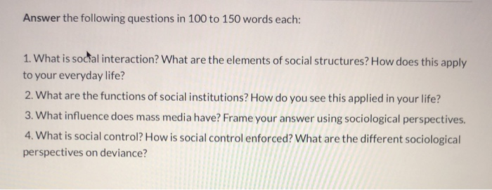 Answer the following questions in 100 to 150 words | Chegg.com