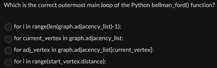 Which is the correct outermost main loop of the | Chegg.com
