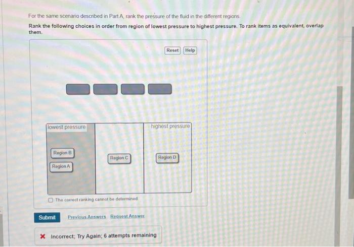 For the same scenario described in Part A, rank the | Chegg.com