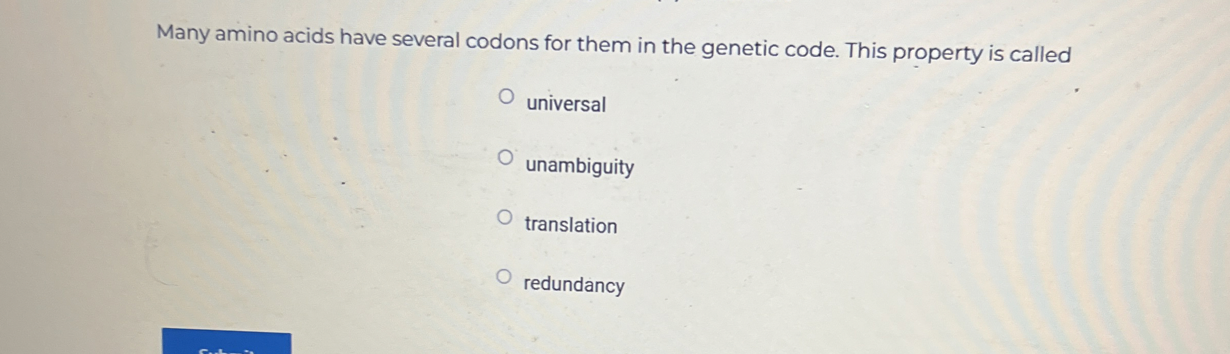 Solved Many amino acids have several codons for them in the | Chegg.com