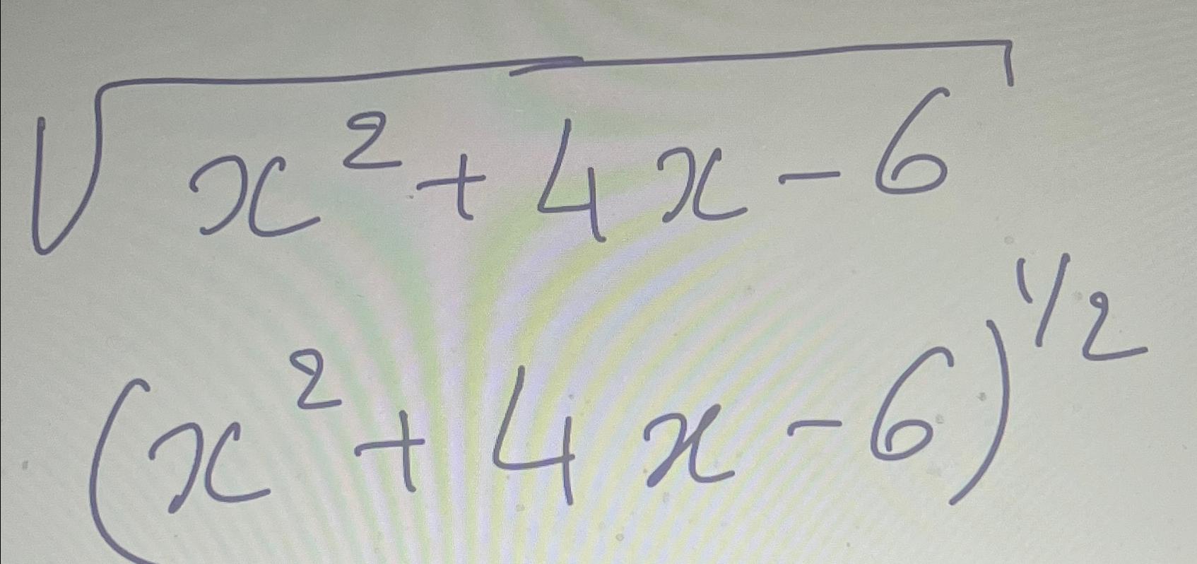 Solved x2+4x-62(x2+4x-6)12 ﻿use the chain rule | Chegg.com