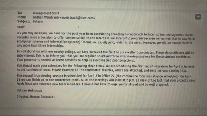 Study the message and list at least five weaknesses. | Chegg.com