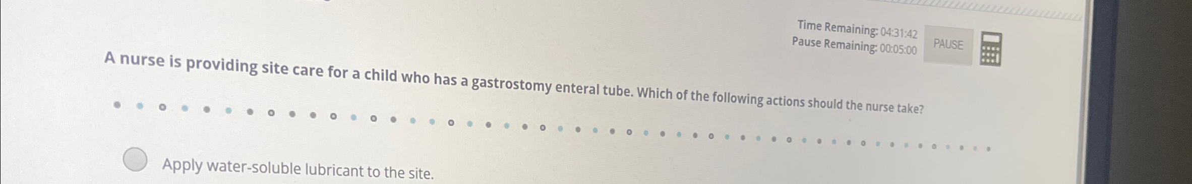 Solved Time Remaining: 04:31:42Pause Remaining: | Chegg.com