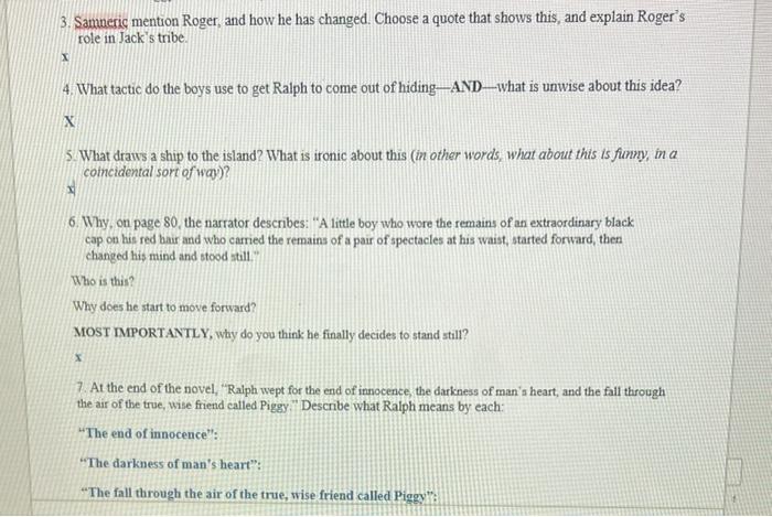 Answer questions based off of chapter 12 of lord and | Chegg.com