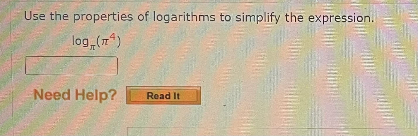 Solved Use the properties of logarithms to simplify the | Chegg.com