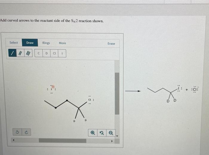 Solved Add curved arrows to the reactant side of the SN2 | Chegg.com