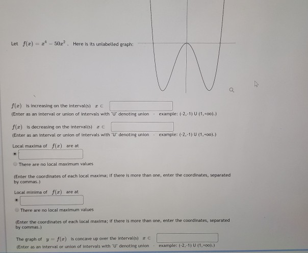 Solved Let f(x) 50z? Here is its unlabelled graph: f(x) is | Chegg.com