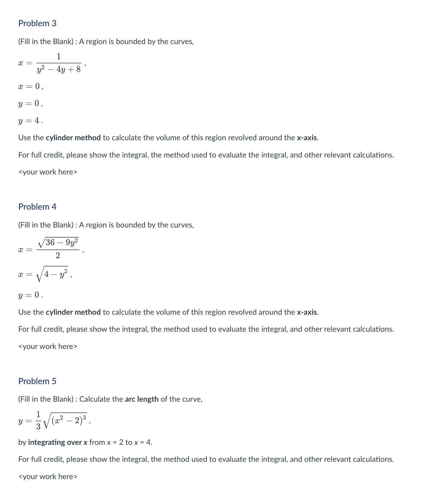 Solved Problem 3-5(Fill in the Blank) ﻿: A region is bounded | Chegg.com