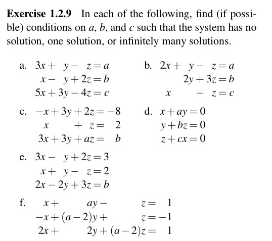 Solved Exercise 1.2.9 In each of the following, find (if | Chegg.com