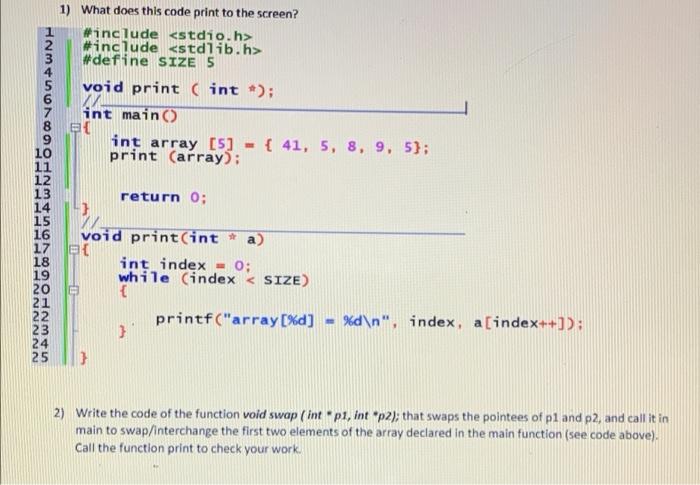 Solved 1234567899比以45BDB9%28西 1) What does this code print | Chegg.com