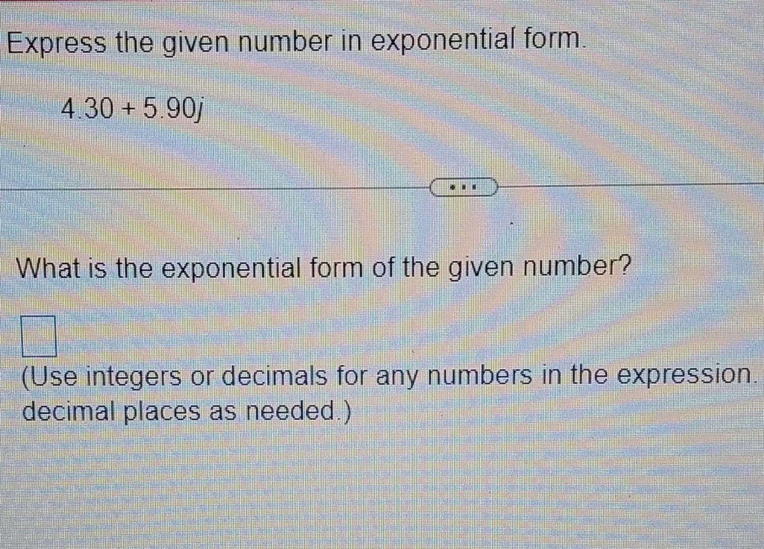 Solved Express the given number in exponential form. | Chegg.com