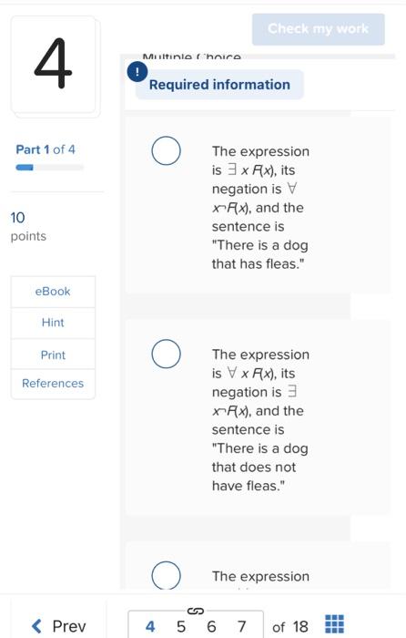 Solved Required information Express each of these statements | Chegg.com