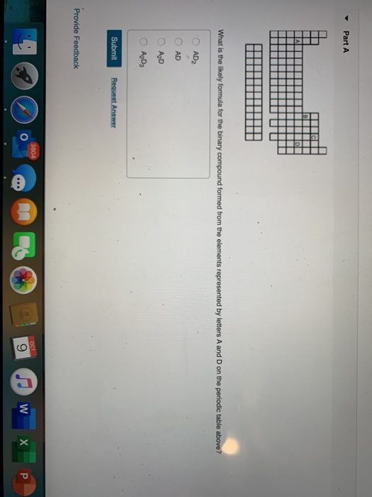 Solved Part A А What Is The Likely Formula For The Binary 