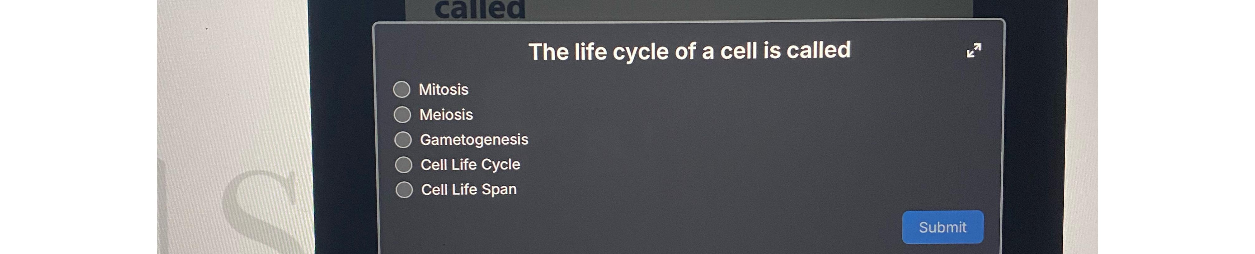 Solved The life cycle of a cell is | Chegg.com