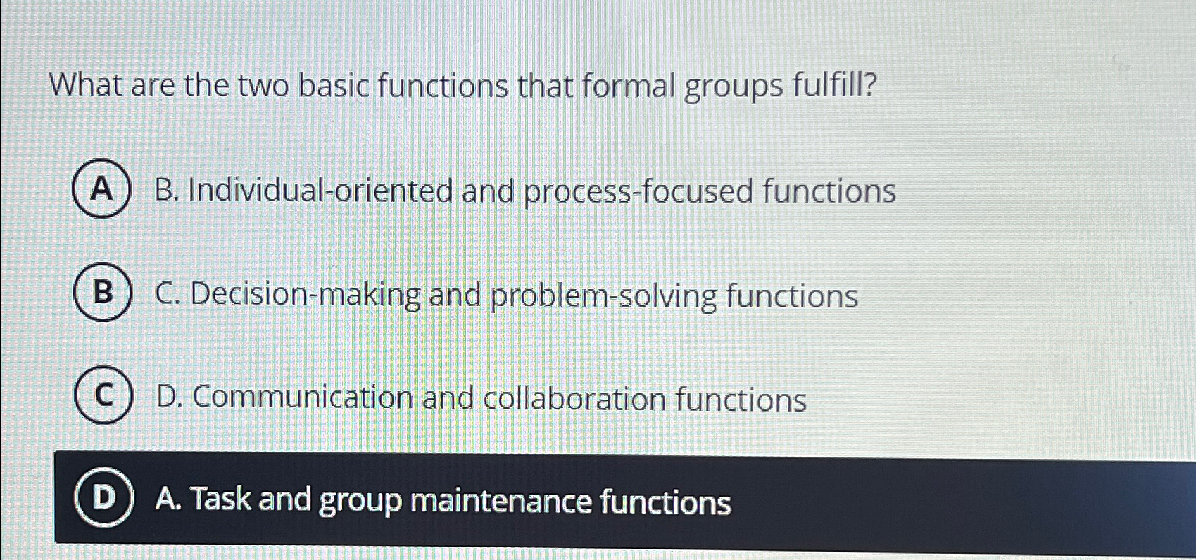 Solved What are the two basic functions that formal groups | Chegg.com