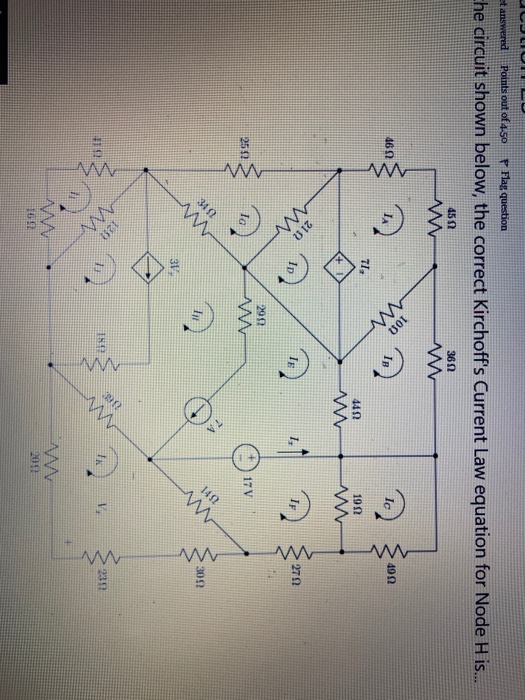 Solved 23node H is in the middle by 3Vx and 29 ohms and 7A | Chegg.com